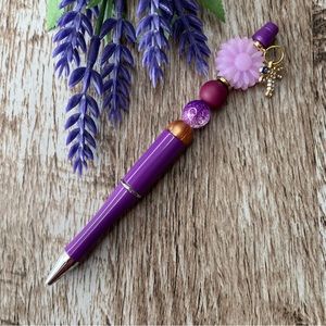Hand Crafted | Office | Handcrafted Pens Evil Eye Flower Beaded Unique ...